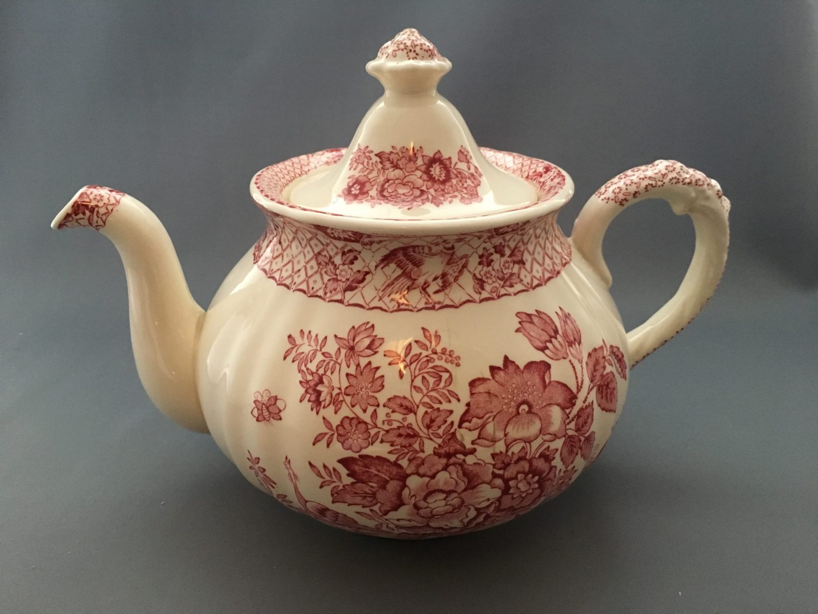 Masons Ironstone Stratford Pink – 2 Pint Teapot. | Replace Your Plates